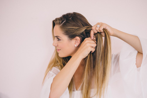 Twisted Side Braid Tutorial - Julia Berolzheimer