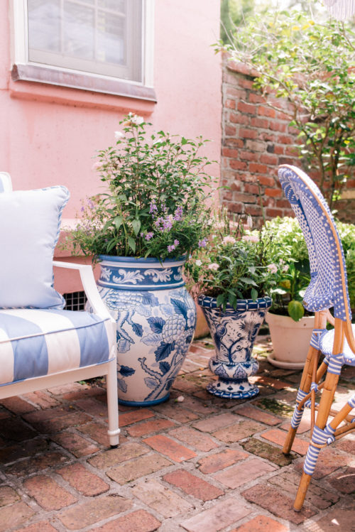 Blue & White Courtyard - Julia Berolzheimer