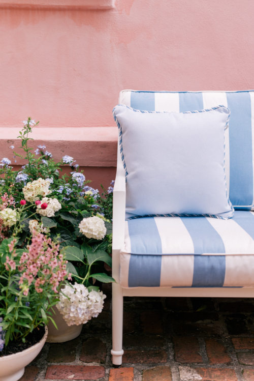 Blue & White Courtyard - Julia Berolzheimer