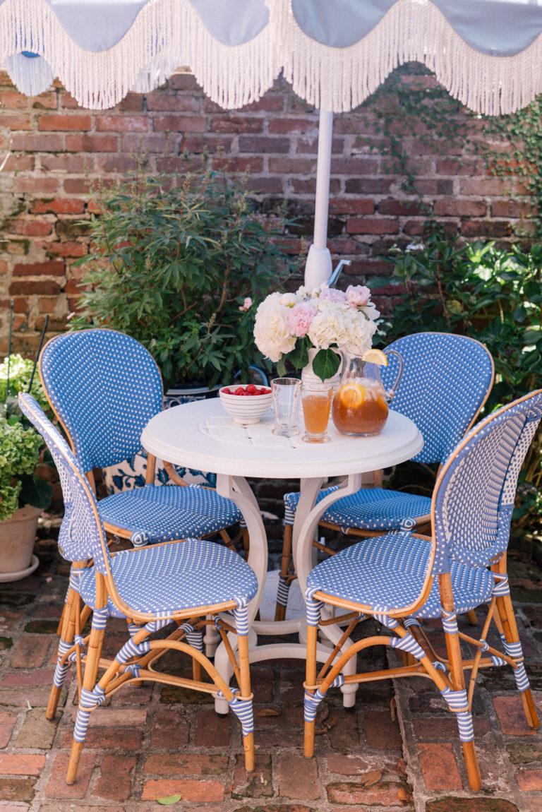 Blue & White Courtyard - Julia Berolzheimer