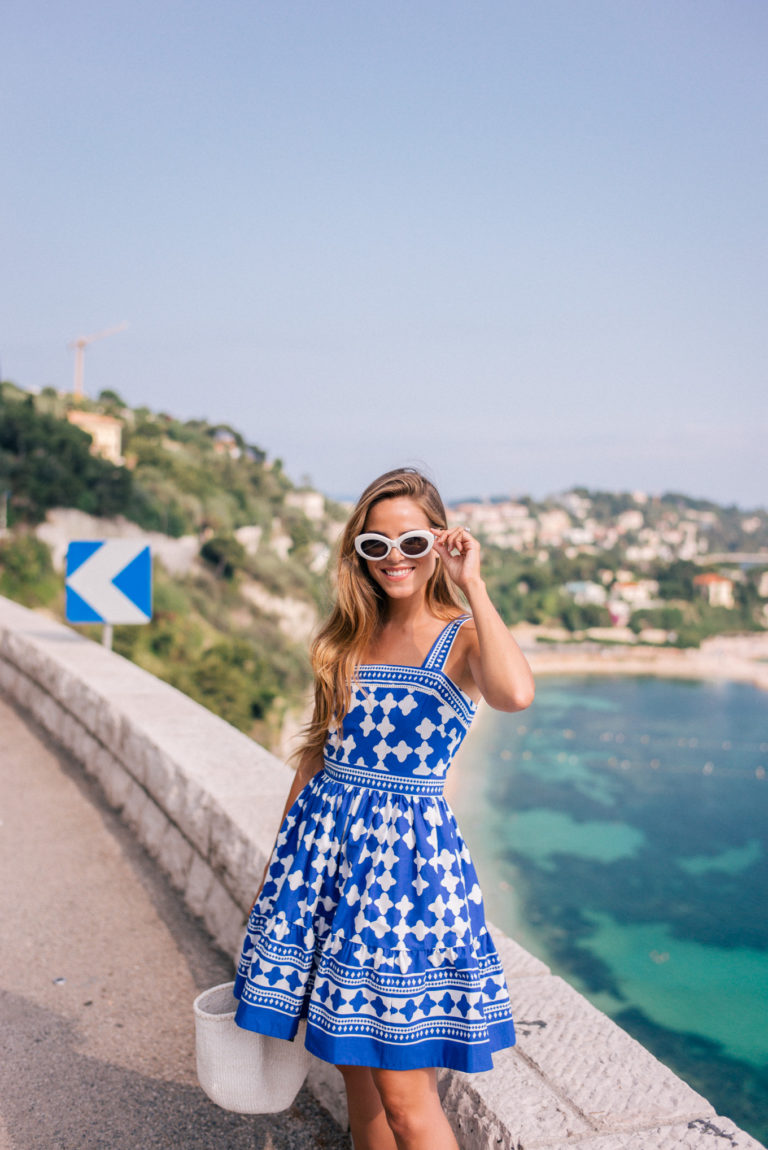 Blue & White in Nice, France - Julia Berolzheimer